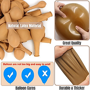 127Pcs Farm Theme Party Balloon Garland Arch Kit Peach White Sand White Brown Coffee Balloons with Cow Print Balloons for Kid‘s Baby Shower Birthday Wedding Outdoor dinner Party…