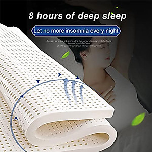 ARyako 100% Natural Latex Topper Firm - 4 Inch Collection The Only Virtually Allergy Free Latex - Firm,4in,150x200cm(59x79in)