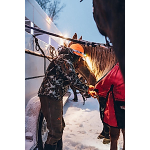 First Lite Tundra Brim Beanie - Warm Fleece Hunting Hat - Hunters Orange - Medium