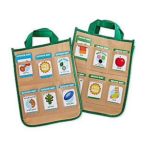 Melissa & Doug Let’s Explore Indoor/Outdoor Scavenger Hunt Play Set – 80 Double-Sided Cards - Activities For Kids, Seek And Find Games, Nature Game Kids Ages 4+