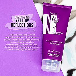 Fanola No Yellow Vegan Mask Travel Size, 100 ml