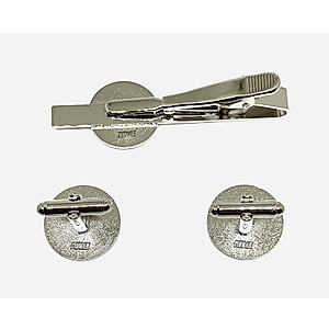 Masonic Freemason Square Compass Tie Clip Cufflinks TieBar Accessory Set