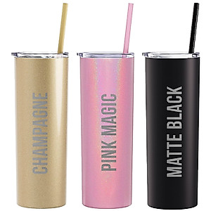 Go Greek Chic Tri Delta Leopard Print Tumbler with Straw - Laser Engraved (Pink Magic)