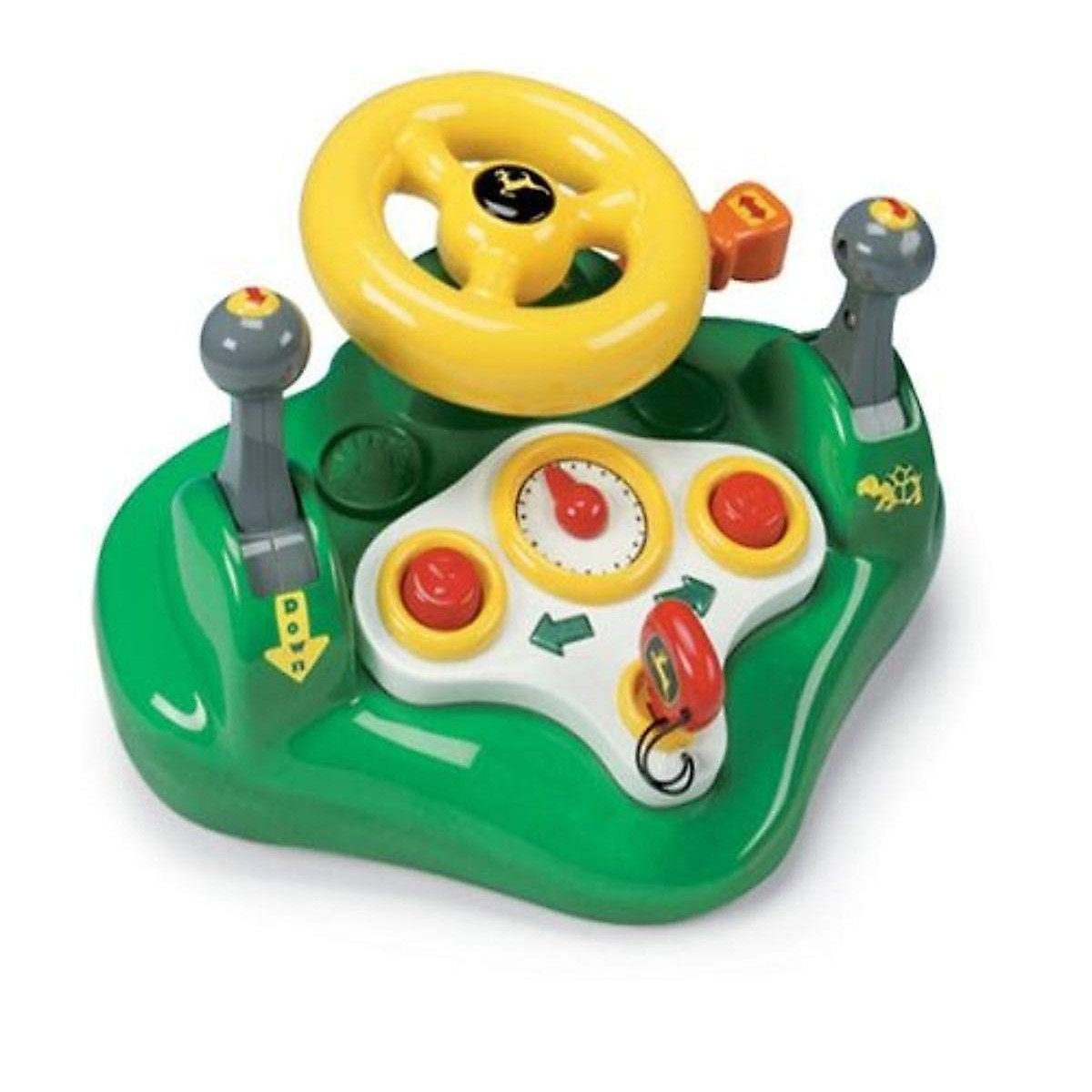 John Deere Busy Driver, Kids Toy Steering Wheel & Driving Dashboard, 12 Months and Up Green