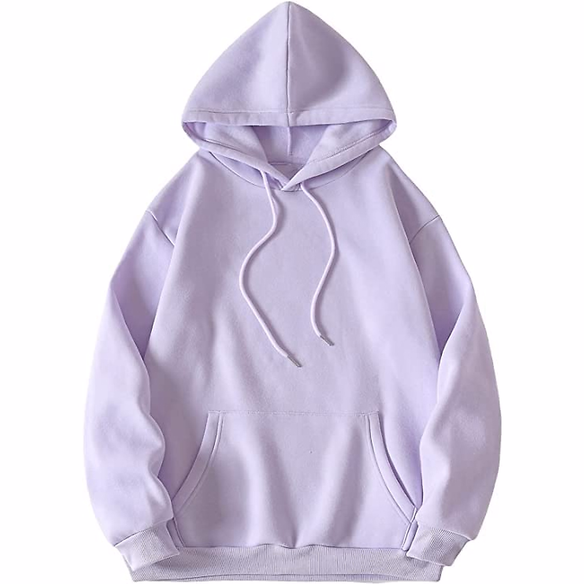 SOLY HUX Women's Casual Hoodies Sweatshirts Long Sleeve Basic Pullover Tops Winter Clothes 2023 Lilac Purple M