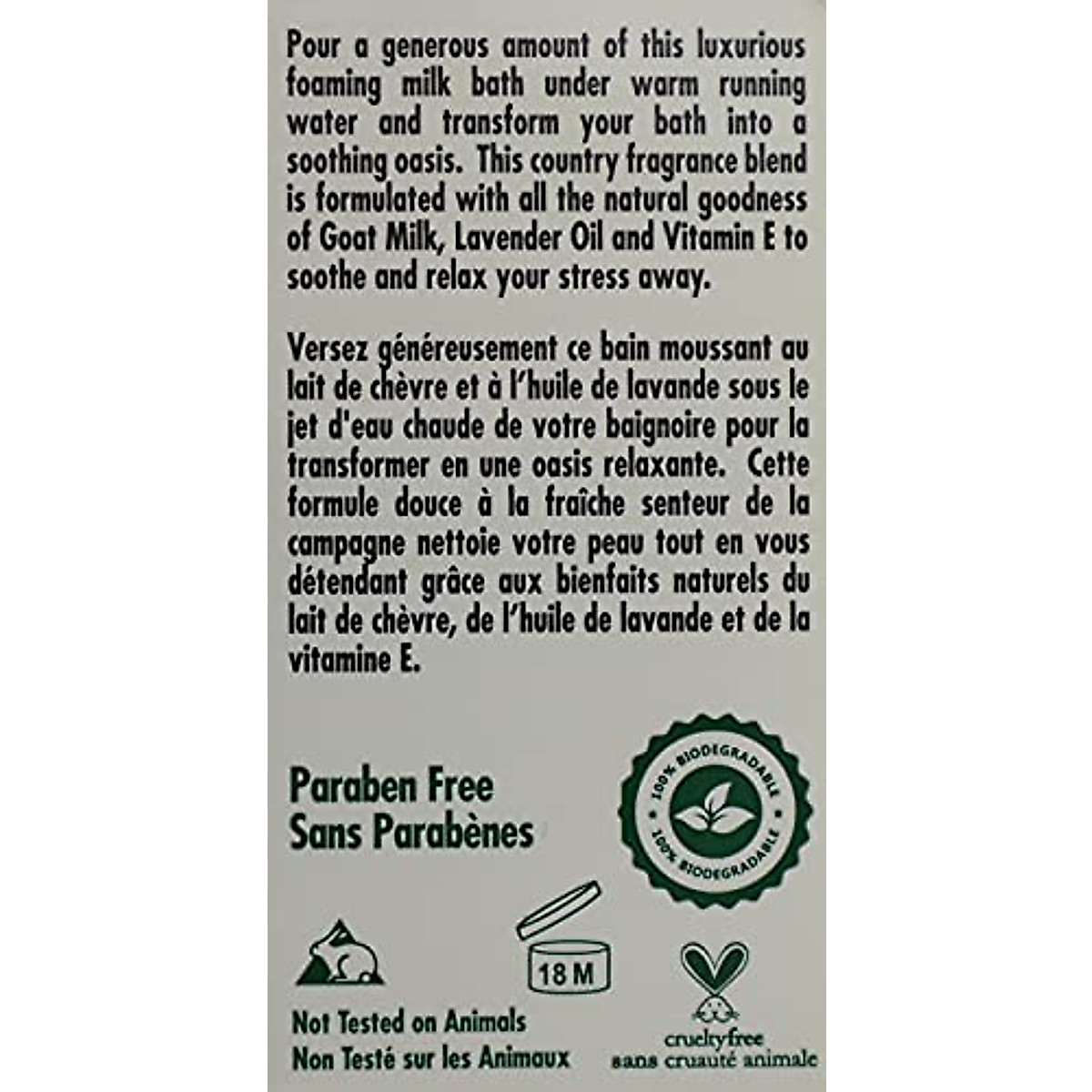 Alpen Secrets Goat Foaming Milk Bath with Lavender Oil, 28.7 Fl Oz (Pack of 2)