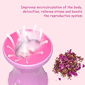 Yoni Seat Kit -Electric V Steam Chair with Vaginal Steaming Herbs for V Cleansing & Detox, Menstrual Support, Feminine Odor, Postpartum Care, Rejuvenate & Heal and Women Home Spa