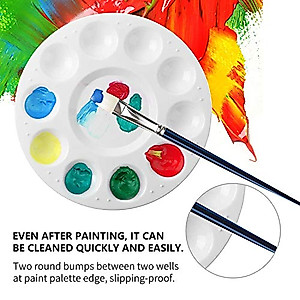 Zalduig Palettes，Paint Tray Palettes, 6 Pack, Paint Palette, Paint Pallet, Paint Tray, Palette, Painting Supplies, Painting Palette, Paint Trays for Kids, Plastic Palette, Paint Pallets for Kids