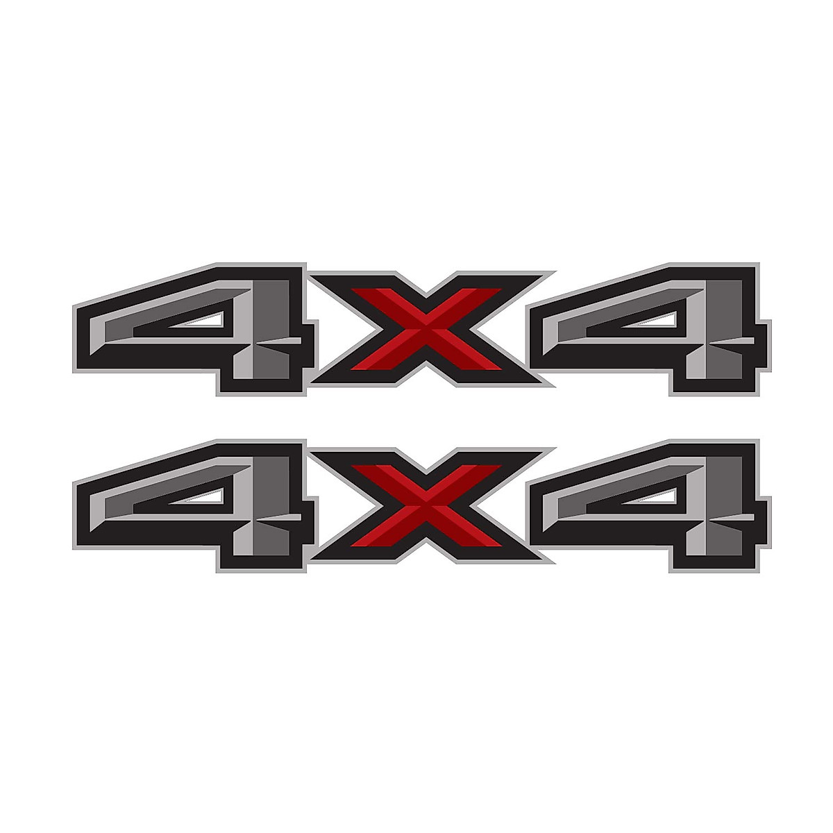 4x4 Decals Stickers for F150 (2015-2020) and F250 F350 (2017-2020) Set of 2 (4x4 Original)