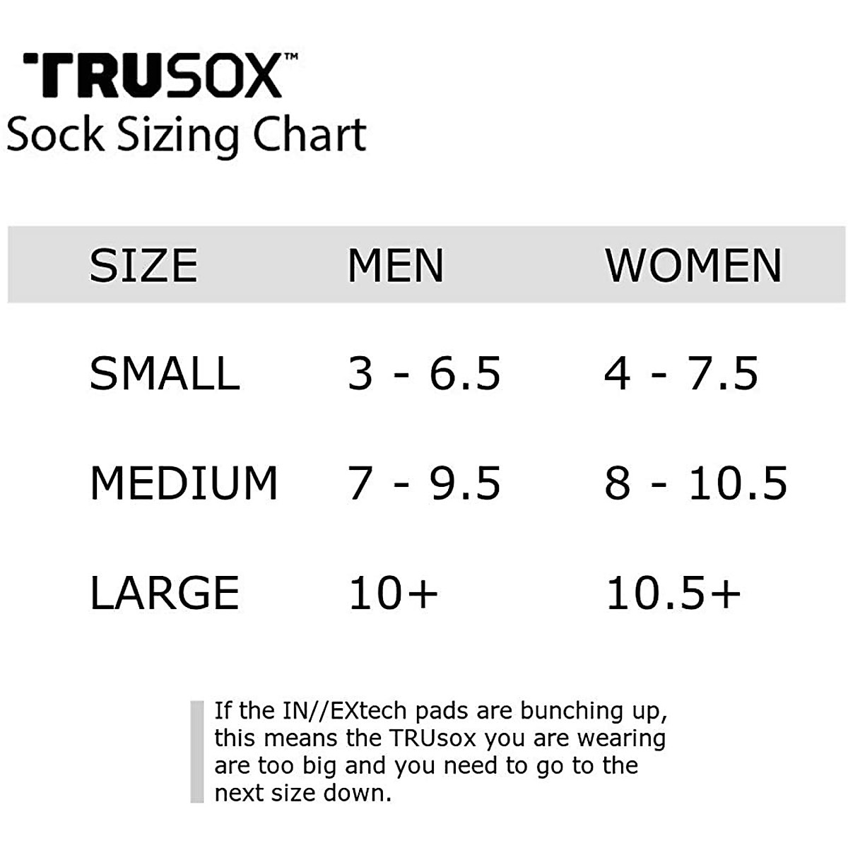 Trusox Men's 3.0 Mid-Calf Thin, Black, Small