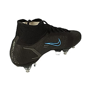 Nike Superfly 8 Elite SG-Pro AC Mens Football Boots CV0960 Soccer Cleats (UK 6.5 US 7.5 EU 40.5, Black Iron Grey 004)