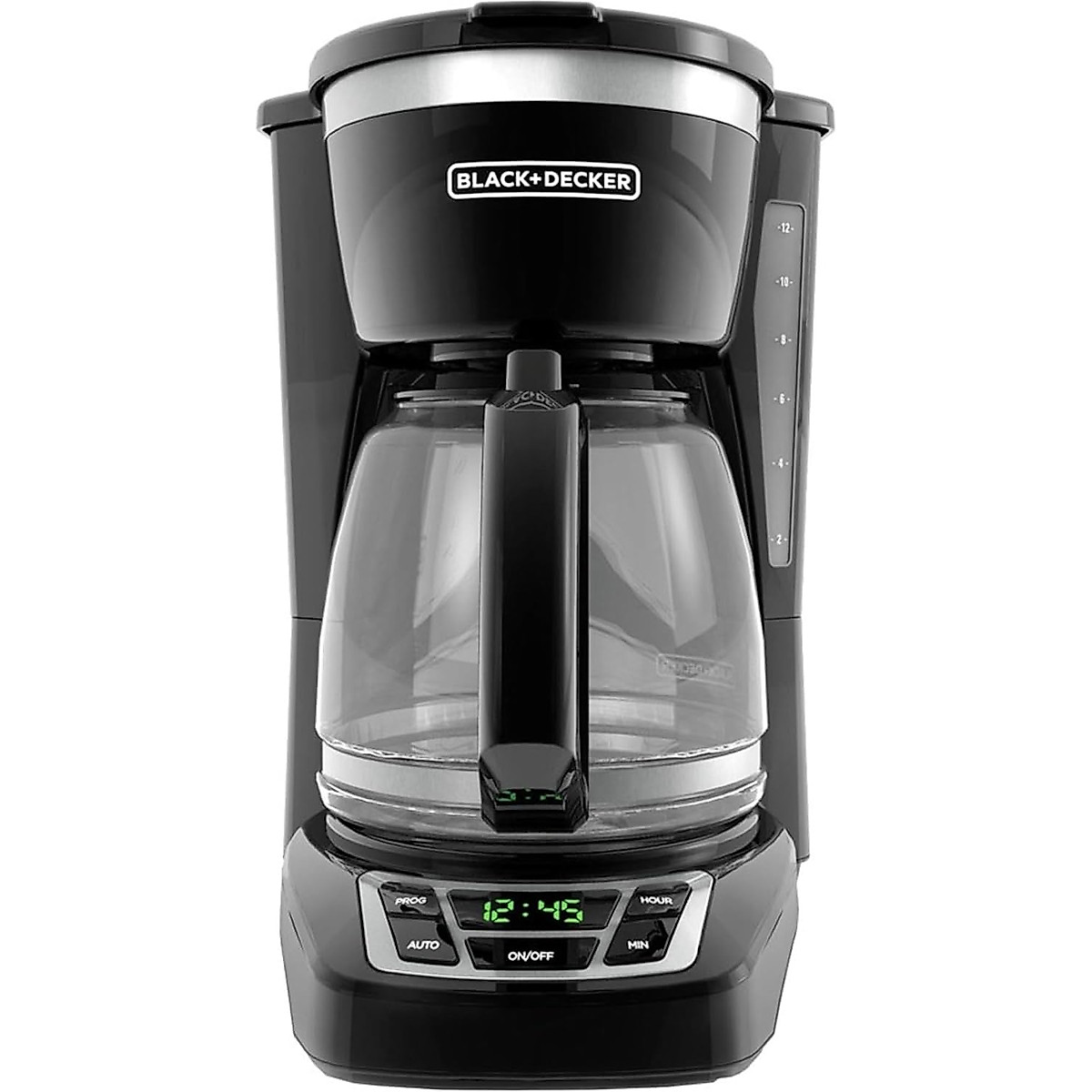 Black+Decker CM1160B 12-Cup Programmable Coffee Maker, Black/Stainless Steel