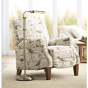 360 Lighting Culver Traditional Pharmacy Floor Lamp Standing LED Adjustable Height Plated 57" Tall Aged Brass Metal Shade Pole Light for Living Room Reading House Bedroom Home Decor