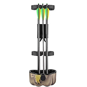 Zerone 5 Arrow Bow Quiver, Accessory Universal Archery for Bow Quiver,Quick Detach, Lightweight, Quiet Shooting for Compound Bow Hunting Shooting (Camo)