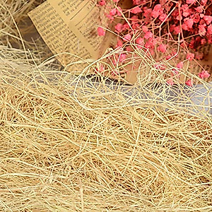 Nesting Material Raffia Grass Canary Finch Box Fillers Safe Decoration Small Bird Pet House Multipurpose Soft Reusable sy Apply Gift Packing Practical(AS Photo)