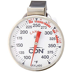 CDN - ProAccurate Candy & Deep Fry Thermometer - Insta-Read, NSF Certified,Silver,1 EA