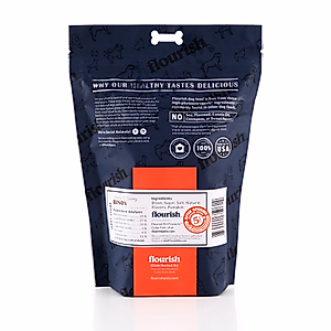 Flourish Pets Jerky Sticks, Dog Treats, Healthy Training Chews (Bison, Large)