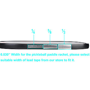SummerHouse 3/8'' x 197'' Squash Tennis Racquet Pickleball Paddle Racket Lead Tape Weight Silver Self-Adhesion Golf Clubs Head SwingWeight 0.35g Per Inch