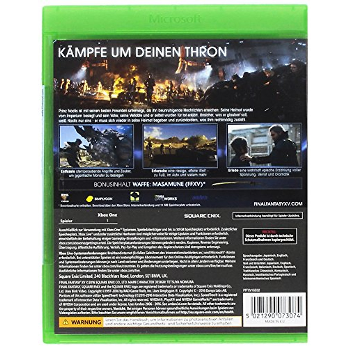 Final Fantasy XV Day One Edition (XBox ONE)