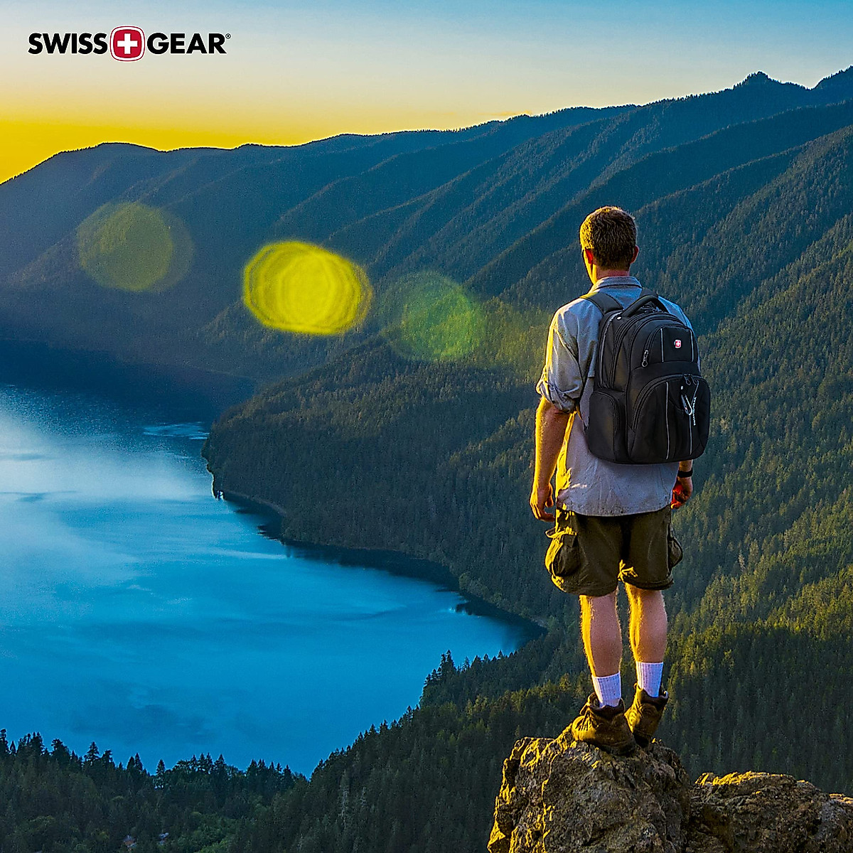 SwissGear unisex-adult Lightweight, Black, Under Seat, Lightweight