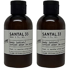 Le Labo Santal 33 Body Lotion - lot of 2 each 3oz bottles-Total of 6oz