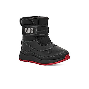 UGG T Taney Weather Snow Boot, Black, 12 US Unisex Little Kid