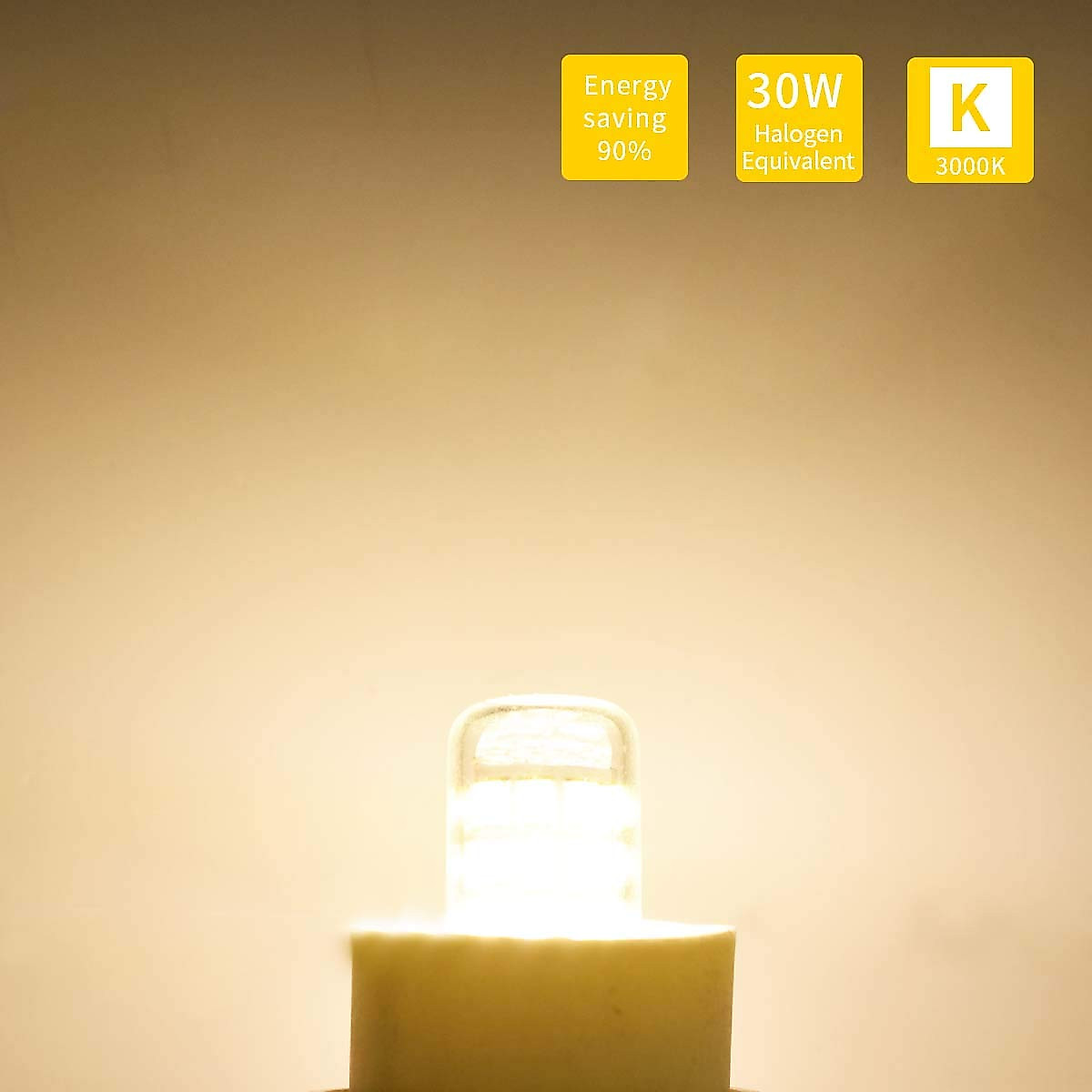 Pack of 5 E12 Dryer Chandelier Led bulb 3W Equivalent to 30W 20W 25W Warm White 3000K 350Lm AC 110V 120V S6 C7 Edison Base Clear Glass Compact Small Light for Ceiling Fan Bedroom Salt Lighthouse Lamp