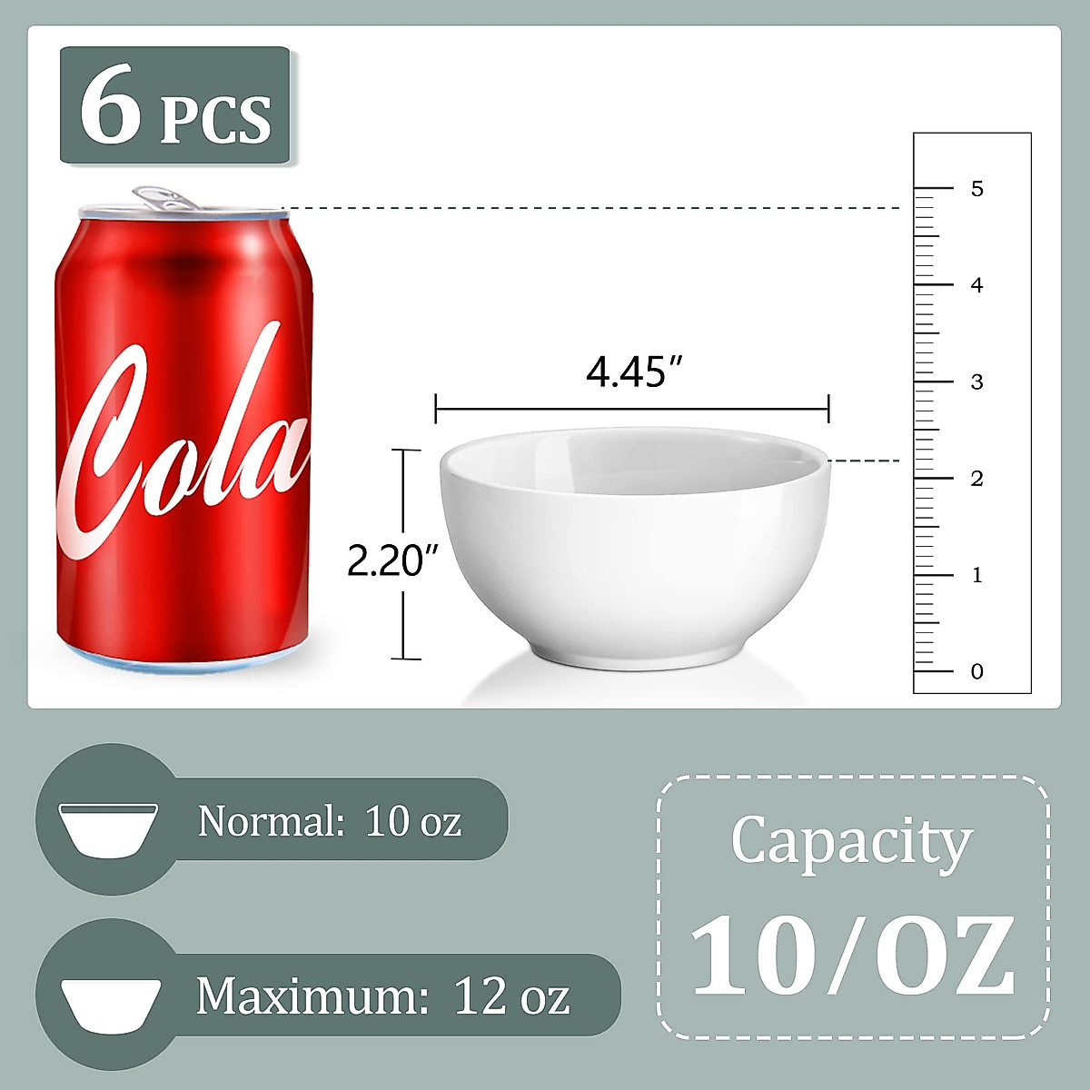 Yedio 90 oz Pasta Bowls 10 oz Porcelain Bowls