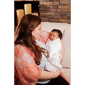 Brooklyn Bamboo Muslin Swaddle Blanket for Baby Newborn Toddlers – Muslin Blanket Unisex Ultra Soft Organic Quick Dry and Absorbent and Odor Free Single
