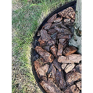 Hugeleaf Garden Flex Lawn Edging, Paver Edging, No-Dig, Landscape Edging, Plant Border, Garden Edging, Flower Bed Edging, Length 30 Feet Black