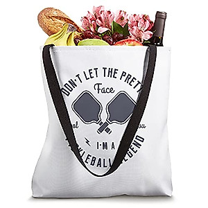 Pickleball Legend Ironic Pickleball Player Tote Bag