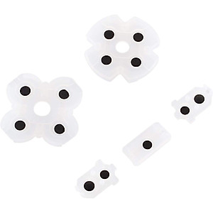 eXtremeRate 2 pcs Conductive Film Keypad Ribbon Cable Silicone Adhesive Conductive Pad Kits for PS4 Pro JDM-040 - Screwdriver Tools Included