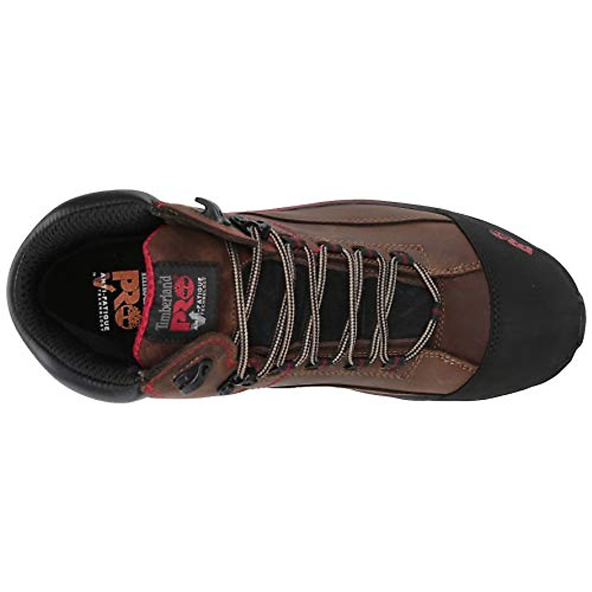 Timberland PRO Men's Bosshog 6 Inch Composite Safety Toe Puncture Resistant Waterproof Industrial Work Boot, Brown/Red, 15 Wide