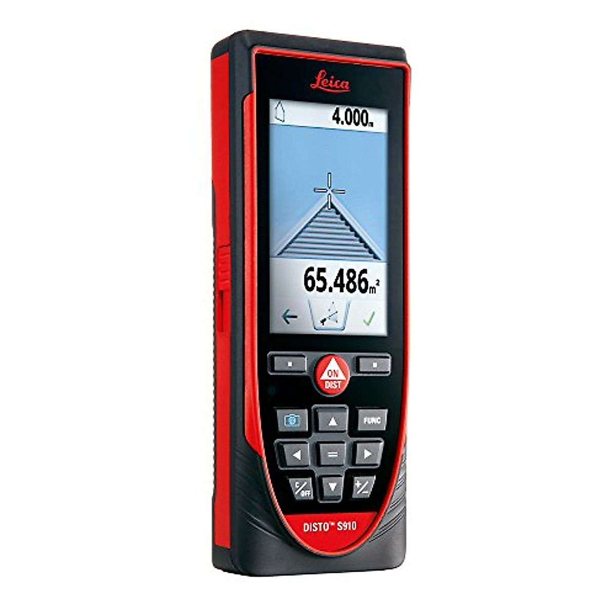 Leica DISTO S910 Pro Pack 984ft Range Laser Distance Measurer Pro Kit, Point to Point Measuring, Hard Case, TRI70 Tripod, FTA360S Adapter, Red/Black