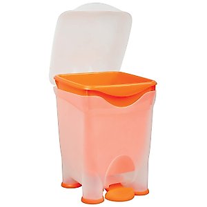 Mintra Home Trash Bins (Bright Orange, Easy Bin)