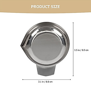 Zerodeko 2pcs five piece set Metal electronic balance scale de weighing plate digital scale household appliances petri dish Balance scales powder pans for reloading mini