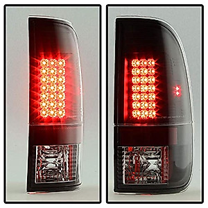 ACANII - For 2008-2016 Ford F250 F350 F450 SuperDuty Black LED Tail Lights Brake Lamps Replacement Driver & Passenger