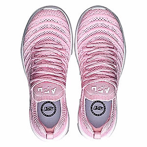 Athletic Propulsion Labs Women's Techloom Wave Shoe, Soft Pink/Bleached Pink/Melange, 7.5