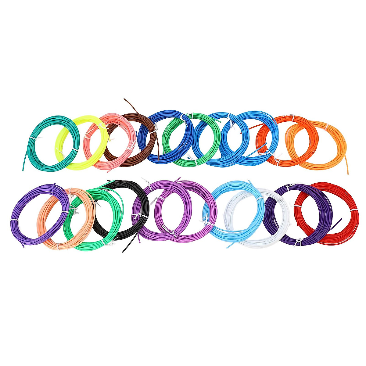 3D Printing Pen Filament Packs 1.75mm Low Temp PCL Pen Consumable No Bubble Multiple Colors 3D Pen Printing Filament Refill for Painting