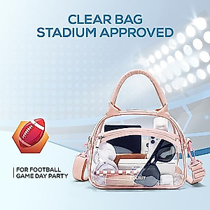 TOURIT Stadium Approved Clear Lunch Bag Transparent Bag with Adjustable Strap Clear Lunch Box for Women Men Work