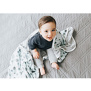 Large Premium Knit Baby 3 Layer Stretchy Quilt Blanket Lunar by Copper Pearl