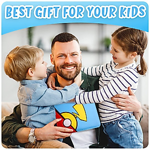 GOROMA Card Binder 4-Pockets, 400 Pockets Card Holder with 50 Removable Sleeves, Trading Card Collector Zipper Album Holder, Blue