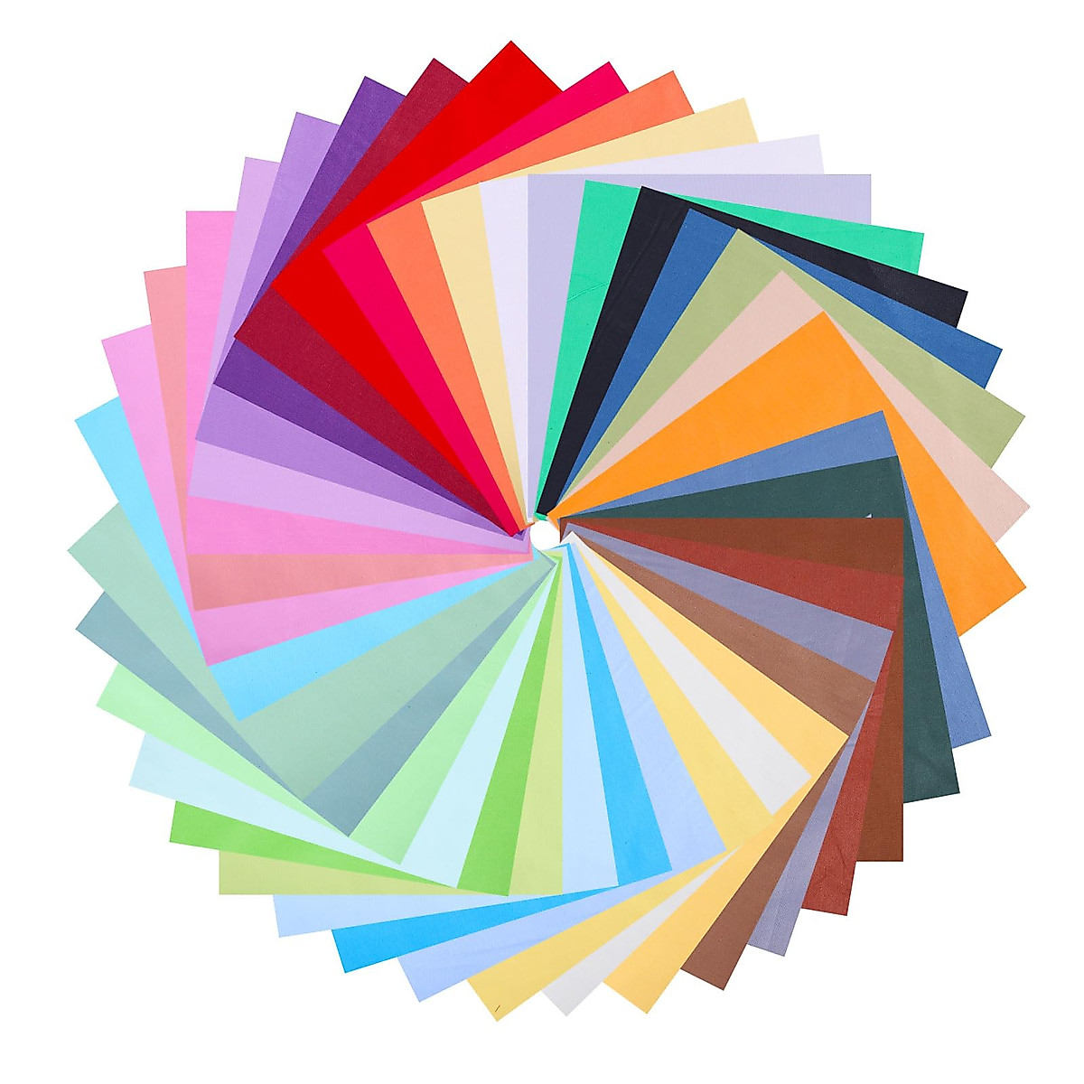 40Pcs 10in x 10in Cotton Fabric DIY Making Supplies Quilting Patchwork Fabric Fat Quarter Bundles DIY for Quilting Patchwork Cushions Cotton Fabric for Patchwork