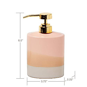 SKL Home Alanya Soap Dispenser, Blush