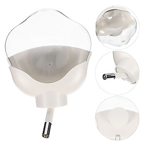 POPETPOP Hamster Water Bottle Puppy Water Dispenser Pet Drinking Bottle Hamster Drinking Holder Puppy Water Feeder Ferret Water Bottle Automatic Pet Feeder The Pet Accessories Hanging White