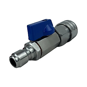 High Pressure Washer Ball Valve Kit 3/8 NPT Quick Connector 4500 PSI for Power Washer Hose