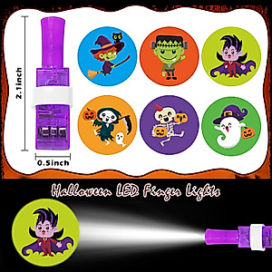 Halloween Party Favors for Kids, 36 Pcs Halloween LED Light Up Finger Lights Toys Goodie Bag Pinata Fillers, Trick or Treats Glow In The Dark Toys Bulk for Halloween Party Classroom Gifts Prizes