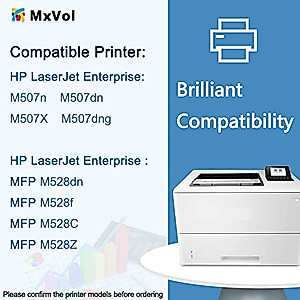 MxVol Compatible 89A CF289A Black Toner Cartridge (with CHIP) Replacement for HP 89A CF289A 89X CF289X for HP Enterprise M507 M507n M507dn M507x MFP M528dn M528f M528c M528z Printer Toner (1-Pack)