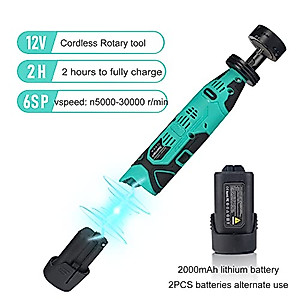 3mirrors Cordless Tungsten Electrode Sharpener Grinder, Healthy TIG Welding Rotary Tool with 24 Guides Grinder Head Lithium Battery Charger Dust Housing 5X 35mm Double Diamond Wheels