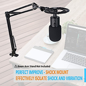 Razer Seiren X Shock Mount and Pop Filter Matching Mic Boom Arm Stand, Compatible for Razer Seiren X Microphone by YOUSHARES
